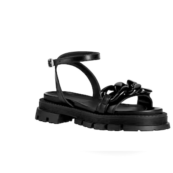 janet & janet | Shoes | Nwt Italian Leather Janet Janet Black Chunky ...